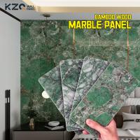 China Luxury Marble Wall Panel Bamboo Wood Co-Extruded Wood Veneer Bamboo Fiber Wall Panel for sale