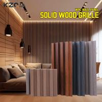China Modern Design Solid Wood Grille Grooved WPC Wall Panel For Indoor Decor Background Wall for sale