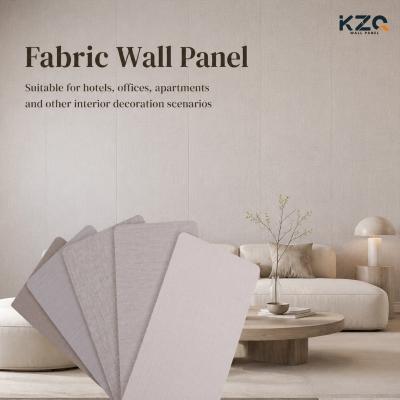 China Fabric Texture Bamboo Charcoal fibre board Interior Decorative Panels for Commerce Use for sale