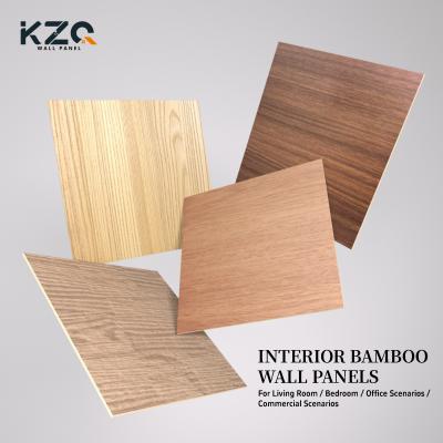 China Fashion Bamboo Charcoal Wood Veneer Marble Sheet Indoor Panel For TV Background Decoration for sale