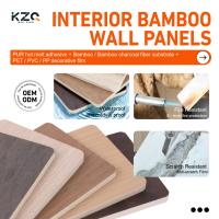 China wood texture wall panel Bamboo Charcoal Wood Veneer For Indoor Decorative Ceiling for sale