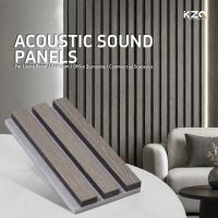 China MDF Polyester Fiber Wood Slat Absorbing Soundproof Plate For Home Studio Piano Room for sale