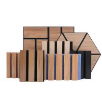 China MDF Polyester Fiber Wood Slat Absorbing Soundproof Plate For Home Studio Piano Room for sale