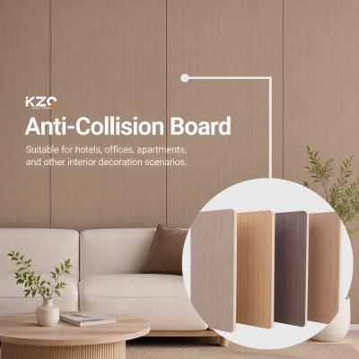 China Bamboo Charcoal Wood Veneer Anti-collision Board For Hotel Decoration for sale