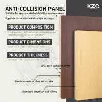 China Bamboo Charcoal Wood Veneer Anti-collision Board For Hotel Decoration for sale