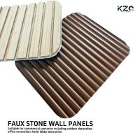 China New Stock Arrival Premium Wpc Fluted Wall Panel 3D wall panel For Indoor Home Decoration for sale