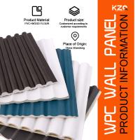 China New Stock Arrival Premium Wpc Fluted Wall Panel 3D wall panel For Indoor Home Decoration for sale