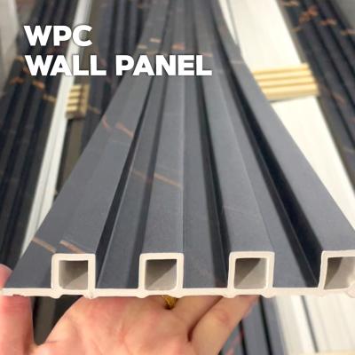 China High Quality WPC Fluted WPC Wall Panel Waterproof Wood Wall Panelling for Home Decor for sale