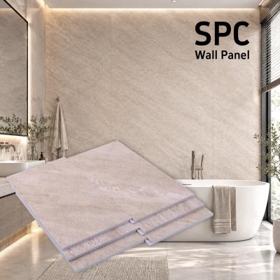 China Wholesale OEM ODM  SPC Stone Crystal Wall Panel Bathroom Wall Panel for Household Decor for sale