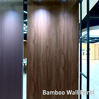 China Modern Minimalist Wood Grain Wall Panel Easy Install Bamboo Charcoal Board for sale