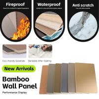 China High Quality Metal Texture Matte Interior Bamboo Wall Panels for Apartment Projects for sale