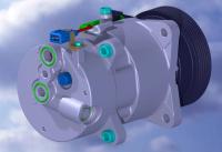 China Sd7v16 R134a Sanden Air Conditioning Compressor Automotive Air Conditioning for sale