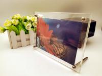 China Engraved Acrylic Stand Figures , 13cm Acrylic Standing Picture Frames for sale