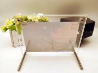 China ODM Acrylic Photo Display Stands , Square Clear Photo Frame Stand for sale