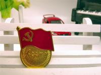 China Die Casting Metal Brooch Pin , communist enamel pin Zinc alloy for sale