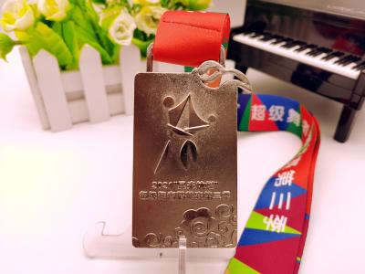 China Goldplating Zinc Alloy Medal 5k Running Medals 2.5mm Thickness for sale