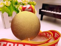 China Zinc Alloy 5k Award Medals 2.5mm Thickness with colorful ribbon for sale
