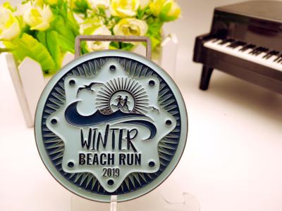 China 2.5mm Thickness Zinc Alloy 5k Running Medals For Sporting Events for sale