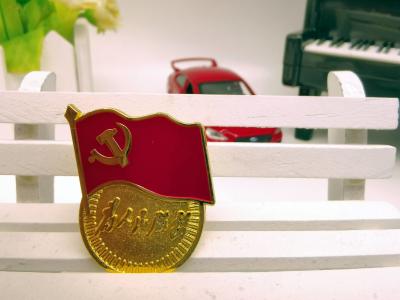 China Decorations Zinc Alloy Metal Brooch Pin 5mm Thickness Colour filling for sale