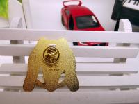 China Personalised Letter Shaped Metal Brooch Pin For Decorations / Gifts for sale