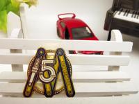 China Personalised Letter Shaped Metal Brooch Pin For Decorations / Gifts for sale