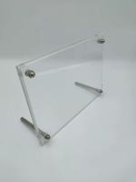 China Functionality Acrylic Photo Frame Easel Display Stand 18cm X 13cm Size for sale