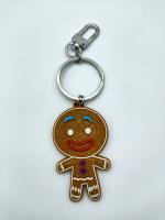 China Gingerman PVC Key Holder , Soft Rubber Keychain Bright Color Nonfading for sale