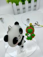 China 3D Soft Rubber Pvc Keychain , ODM Cartoon Character Keychains for sale