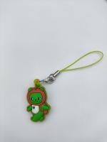 China Small Cute PVC Key Holder , 3D Stereo Lobster Claw Clasp Keychain for sale