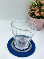 China Personalised Soft PVC Coaster Nondeform Environmental Protection for sale