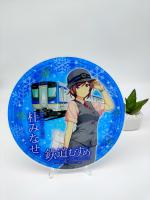 China Engraving Acrylic Stand Figures , 200mm acrylic circular display stands for sale