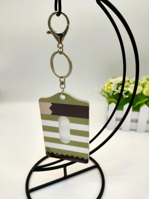 China ODM Acrylic Sheet Keychain , Offsetprinted Key Card Holder Keychain for sale