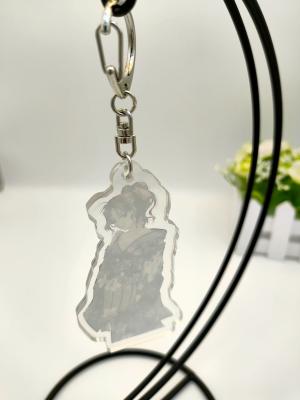 China Offset Printed Acrylic Sheet Keychain Keyring Innovative Fashion Design for sale