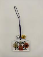 China Cute Acrylic Sheet Keychain Ornamental Bell Attached 3mm Thick for sale