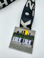 China 75mm Finisher Medals For 5k , Die Casting Personalised Running Medals for sale