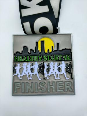 China Colour filling Metal Medals For Schools Laser engraving text And Logo for sale