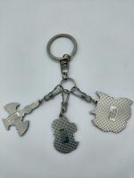 China Diecasting Zinc Alloy Keychain Pendant Pokemon Cover With Clear Resin Oil for sale