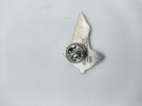 China Green Enamel Leaf Metal Brooch Pin 	Offset Printing  Laser Engraving for sale