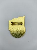 China Safty Communist Lapel Pins Electroplate Diecasting Colour Filling for sale