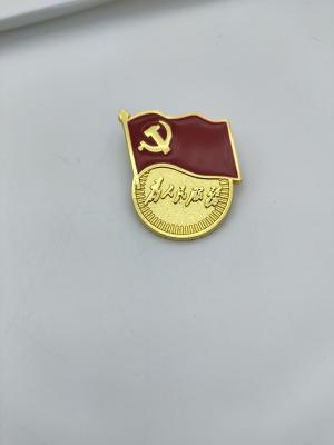 China Multioccasion Metal Brooch Pin , 	Colour Filling Communist Enamel Pin for sale