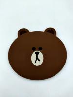 China Fashion Design Soft Silicone Toys Drink Coasters Bear Shape Molding for sale