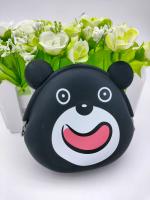 China bear Shape Soft Silicone Toys , ODM silicone animal coin purse for sale