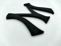 China Inkjetprinting Custom Logo Label Stickers PVC Material Viscose  Shape for sale