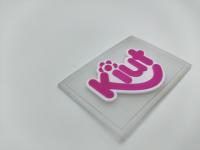 China Transparent Logo Label Stickers Decorational OEM Supported for sale