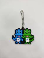 China Decorations PVC Key Holder , OEM Swivel Lobster Clasp Keychain Souvenir for sale