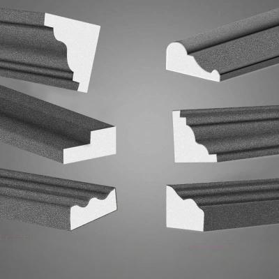 China Low Density ISO9001 Eps Foam Trim Window Frame Mouldings Expanded Crown Moulding Lightweight Decoration for sale