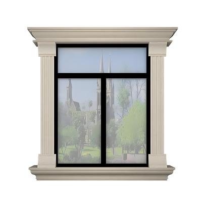 China Square Frame Outdoor Exterior Stucco Foam Window Trim Decorative Concrete Designs Customized for sale