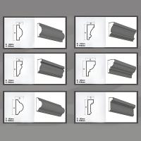 China Modern Stucco Door Trim For Family Villa Residential Eaves Eps Foam Molding 2000*112mm*16cm for sale