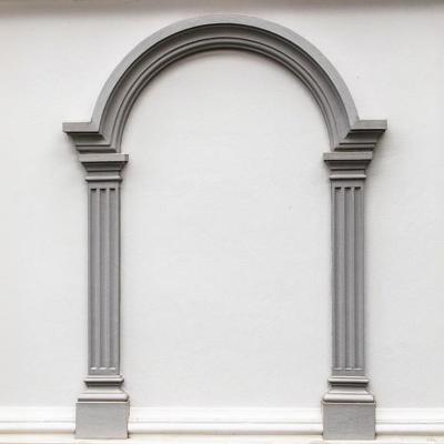 China Wall Roman Style Exterior Door Stucco Molding Side Pillar For Cement Precasting for sale