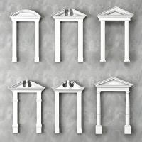 China Modern Design EPS  Stucco Trim Around Doors Straight Window And Door Crown Molding for sale